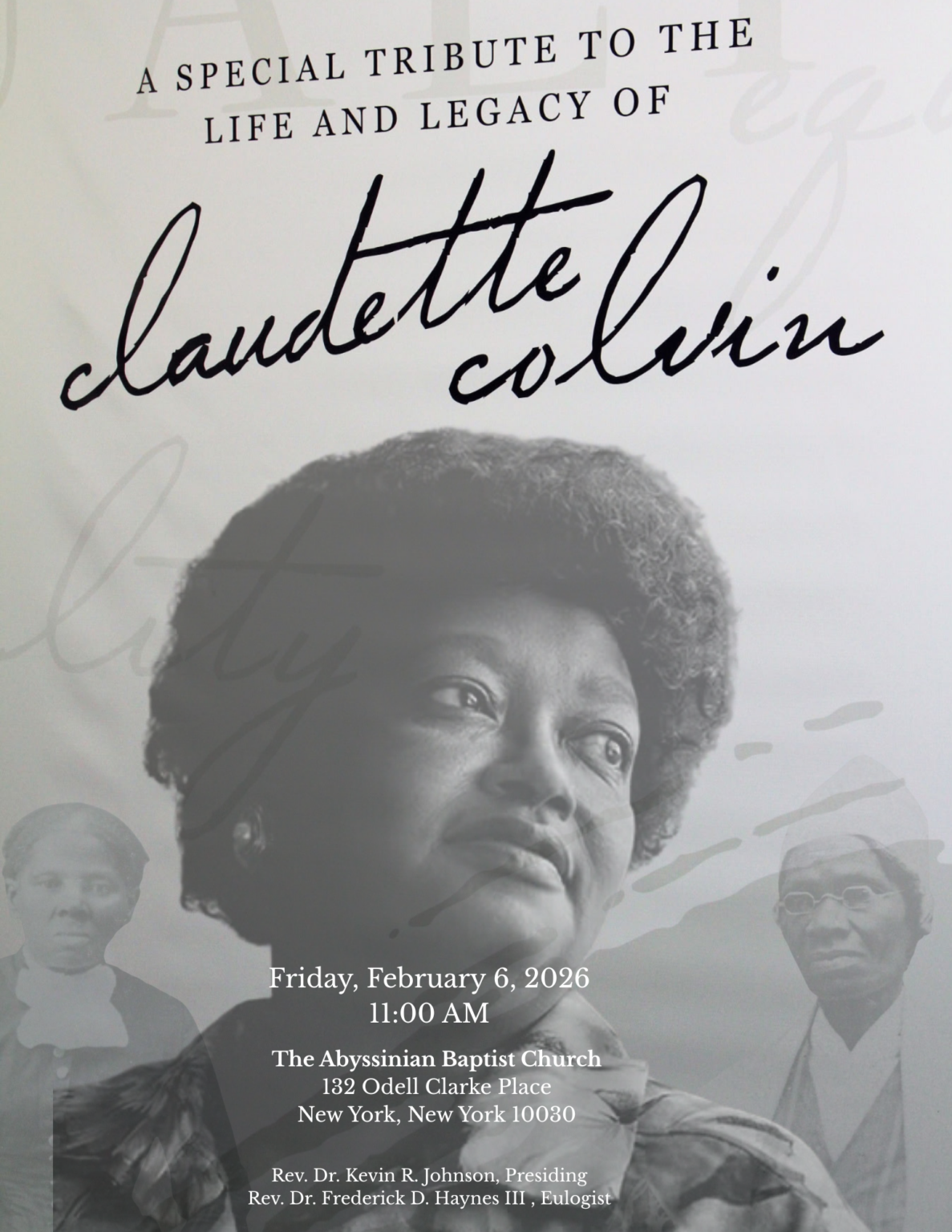 Claudette Colvin Memorial Service | ASALH - The Founders of Black ...